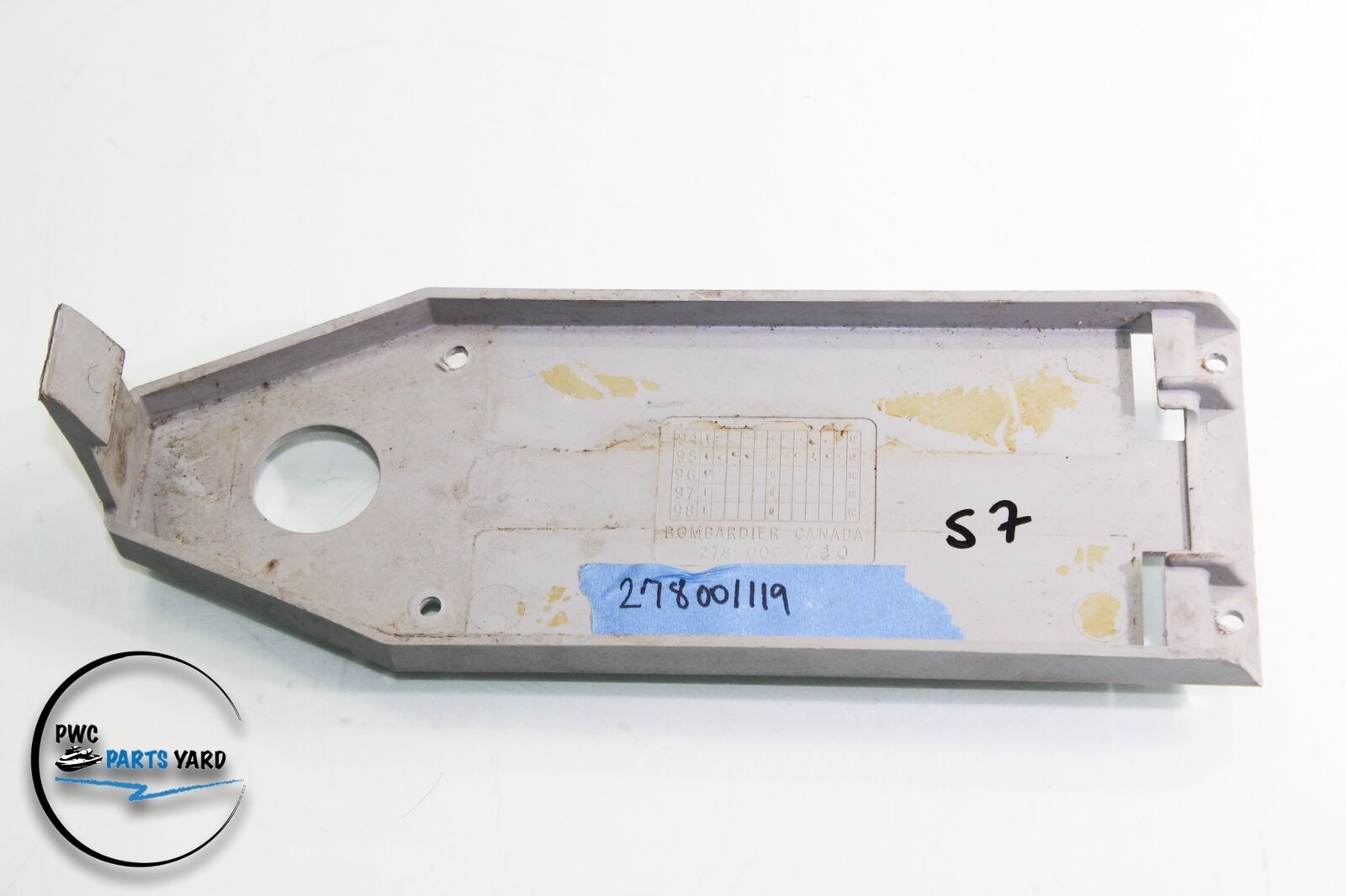 SEADOO 278001119 Electric Box Support Tray Mounting Plate 278000491